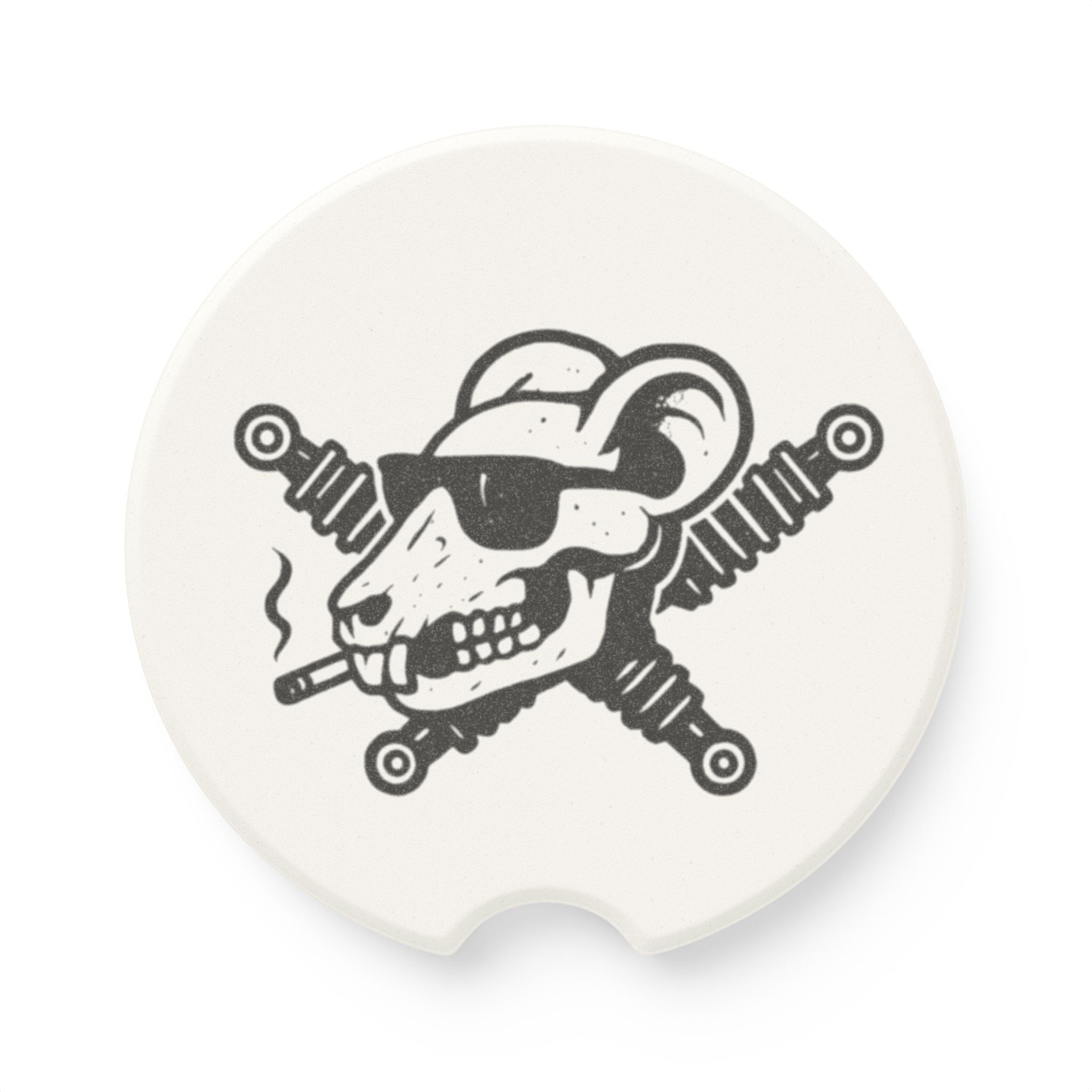 Track Rats 4x4 Skull Shocks Car Coasters